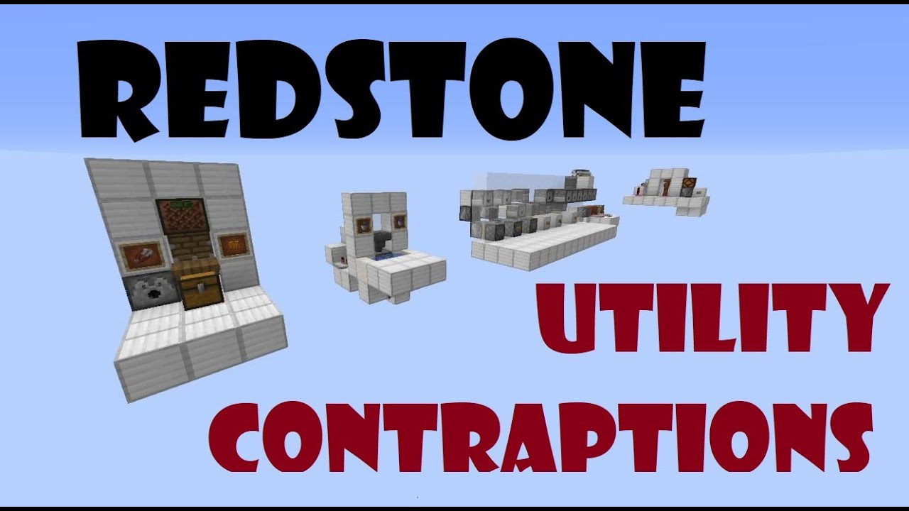 5 Useful Redstone Utility Contraptions - Minecraft - YouTube