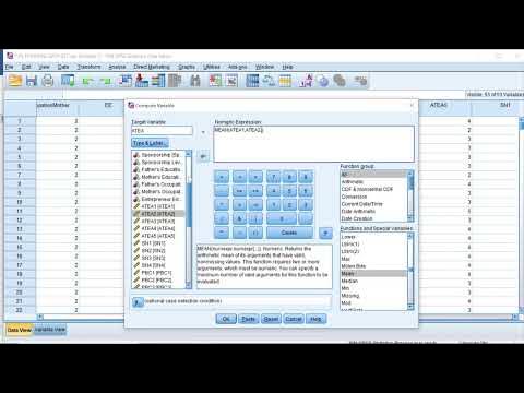 Computing Variables In SPSS (Mean Scores) - YouTube