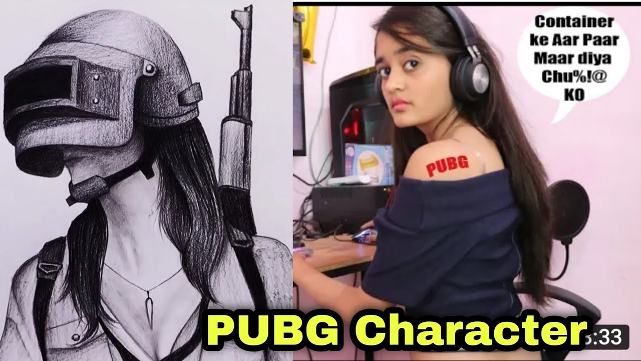 PUBG Character Drawings | How to draw pubg character | Figure Drawing ...