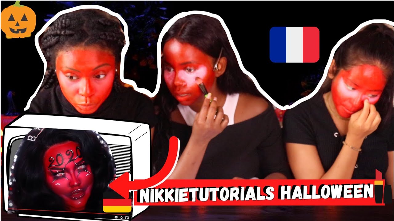 DES FRANÇAISES REPRODUISENT💄LE MAKEUP HALLOWEEN DE @NIKKIETUTORIALS ...