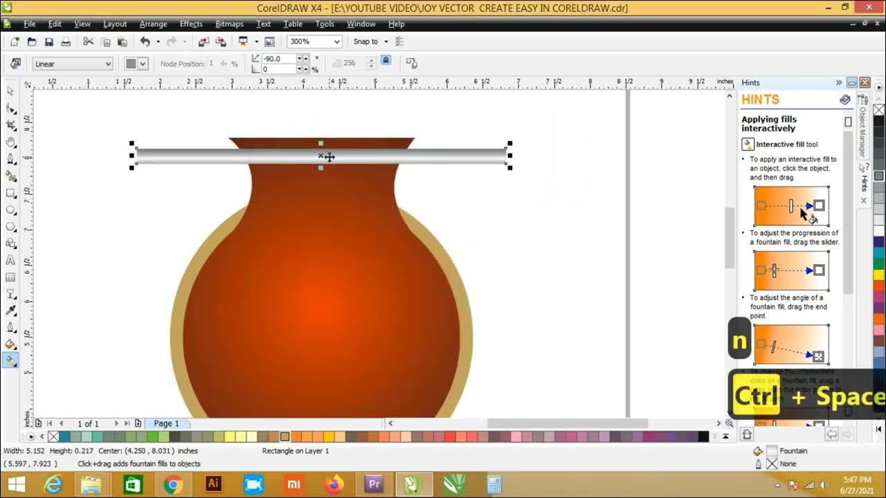 Simple Vector Design In Coreldraw | Coreldraw Fever Studio - YouTube