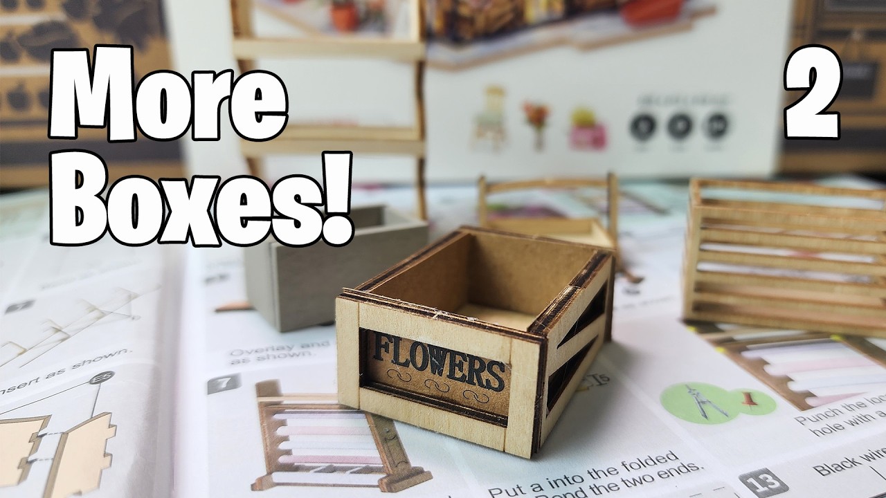 How Many Boxes Do We Get Done? Rolife - Happy Corner - Emily's Flower Shop Kit Build 2 - YouTube