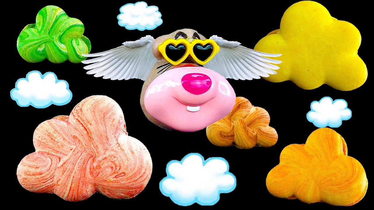 ASMR MUKBANG :) Rainbow Cloud Macaron Eating Show! - YouTube