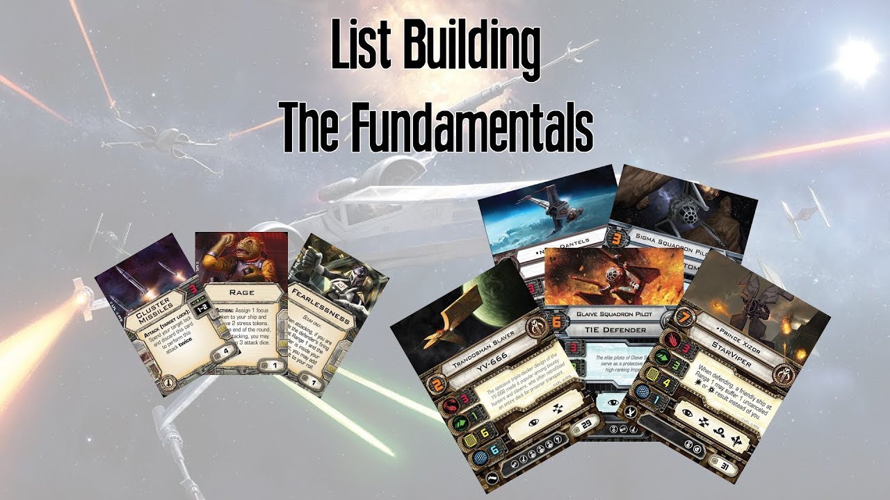 X-wing - The fundamentals of list building - SEND US YOUR LISTS - YouTube