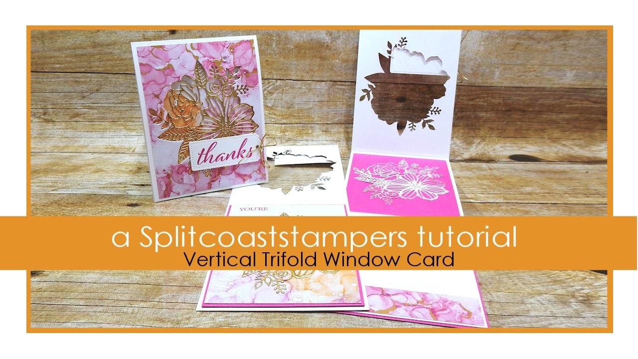 Vertical Trifold Window Card - YouTube