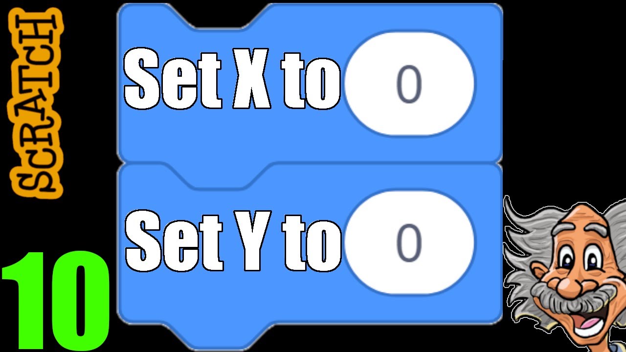 10: Set X Y Block in Scratch - "Programming for Beginners" - YouTube
