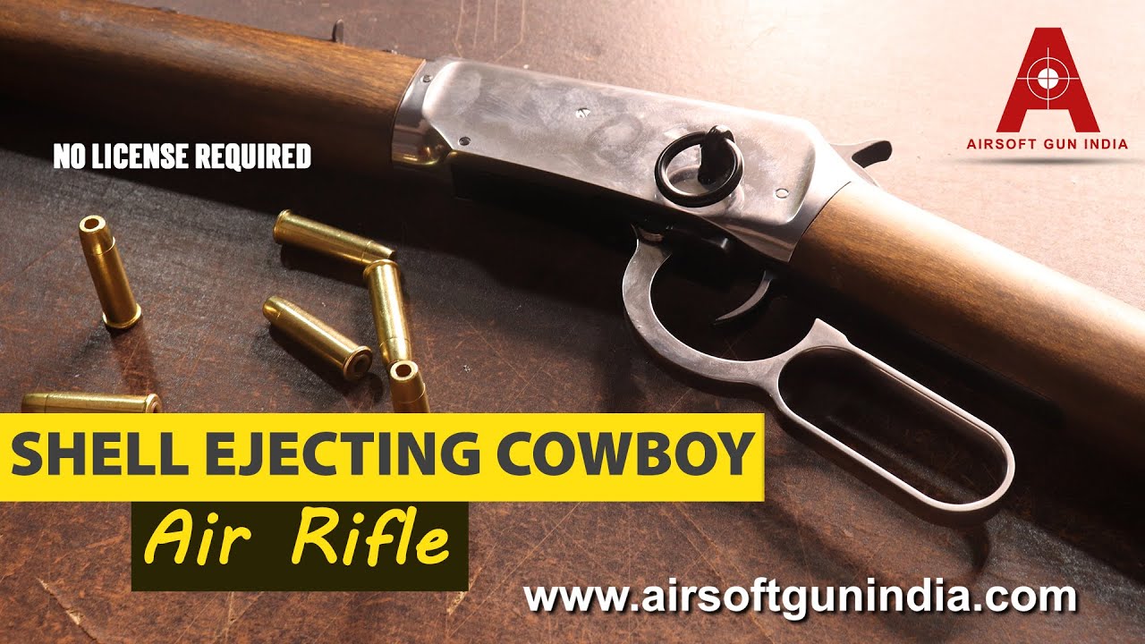 shell ejecting Cowboy Air rifle - YouTube