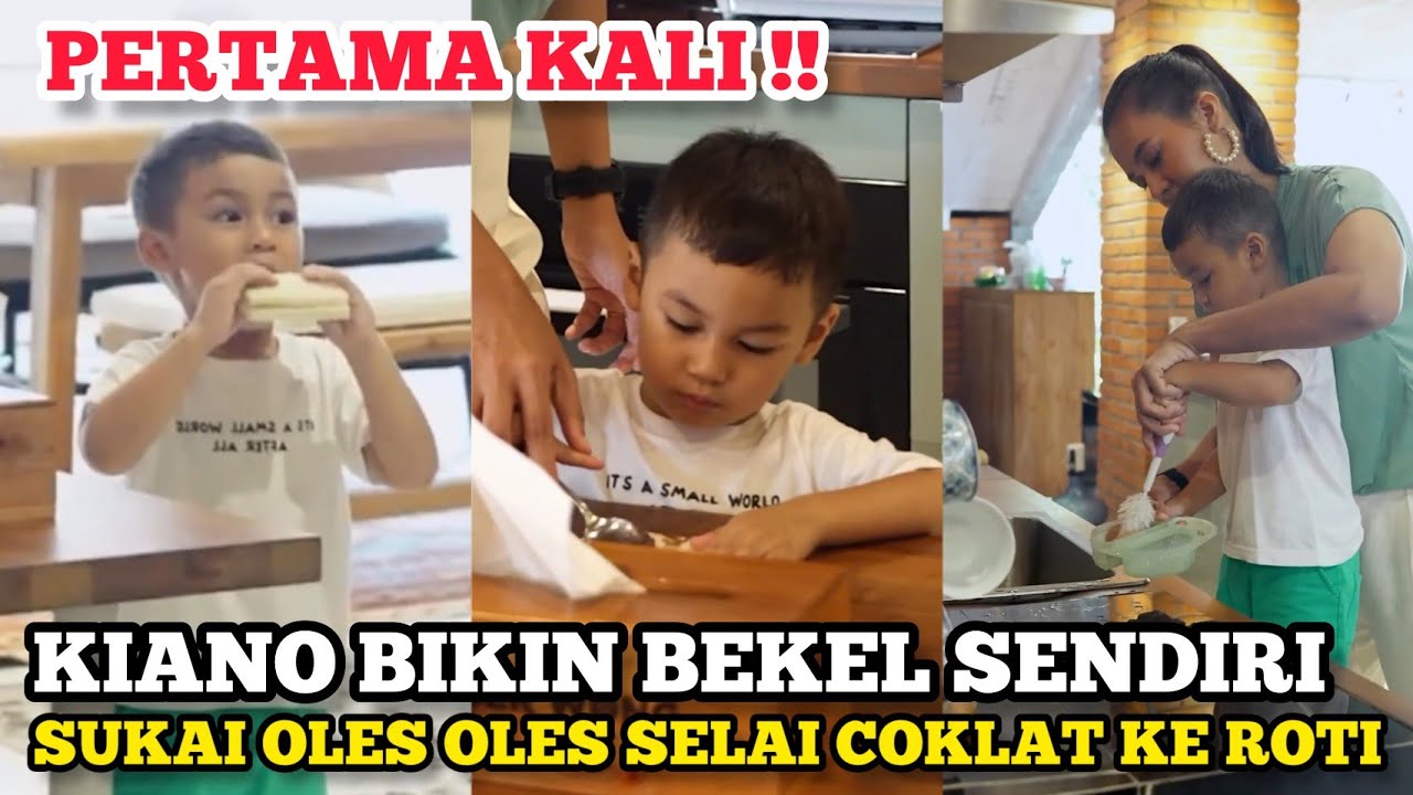KIANO BIKIN BEKAL SENDIRI PERTAMA KALI‼️ SUKA OLES-OLES SELAI COKLAT ...