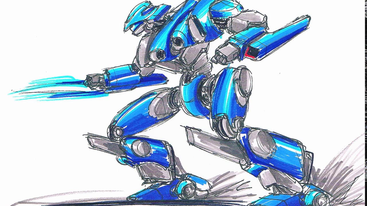 Traditional Animated Mecha - YouTube