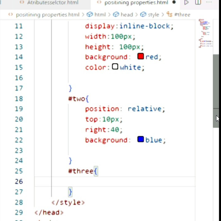 Positions Property #css #html #youtuber #viral #shorts#class - YouTube