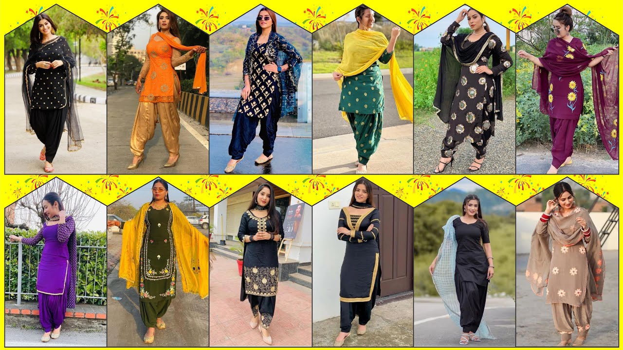 Latest patiala dress designing ideas | patiala suit |patiala suit party ...