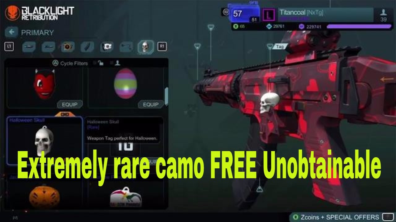EXTREMELY RARE CODE BLACKLIGHT RETRIBUTION 2017 - YouTube