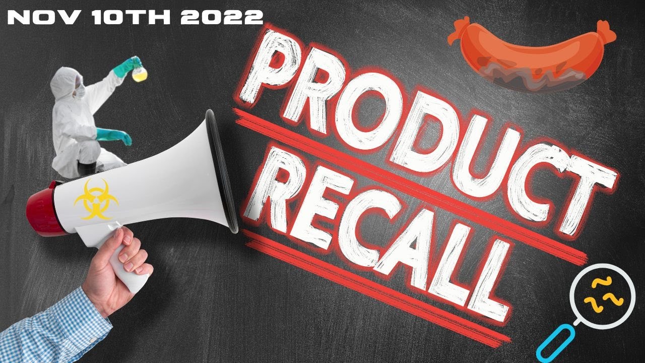 11 MAJOR PRODUCT RECALLS YOU SHOULD KNOW NOV 10TH 2022 - YouTube