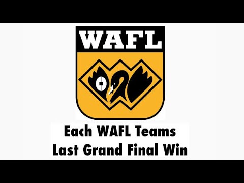 Each WAFL Teams Last Grand Final Win (2023) - YouTube