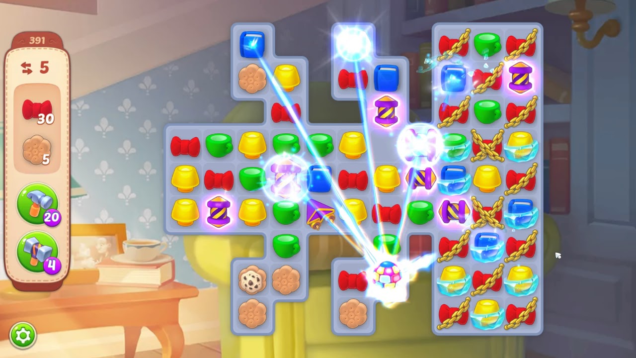 Homescapes - Level 391 (No Boosters) - YouTube