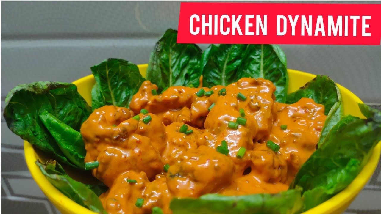chicken dynamite||crispy fried chicken with creamy mayo sauce||AZMIN ...