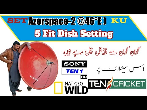How to set Azerspace-2 @45°E dish Setting & channel list
