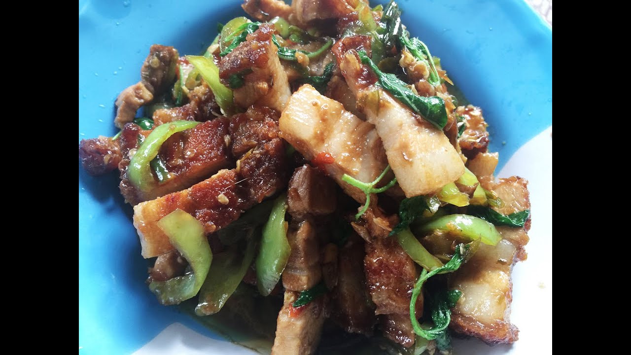 Crispy Pork with Basil Recipe - YouTube