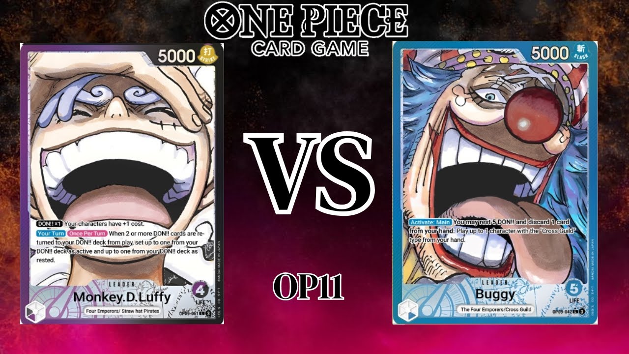 OP11 PB Luffy vs Buggy - One Piece TCG - YouTube