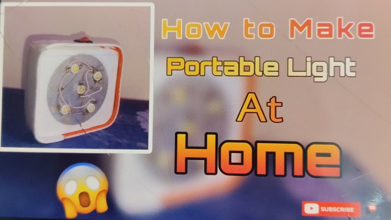 How To Make Portable Light At Home 🤩😍 #experiment #scienceexperiment # ...
