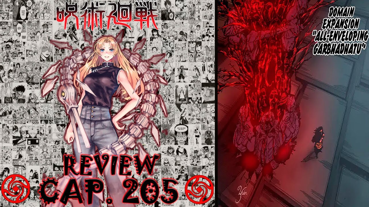 JUJUTSU KAISEN 205 | REVIEW | KENJAKU VS YUKI | KENJAKU DESPLIEGA SU ...