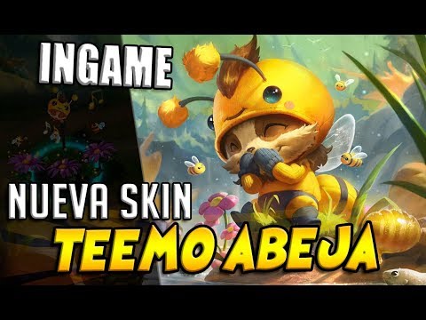 TEEMO ABEJA - INGAME / Nueva skin de TEEMO InGame / Noticias - YouTube