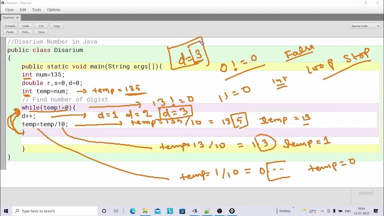 Write a program to check a number is Disarium or not in java - YouTube