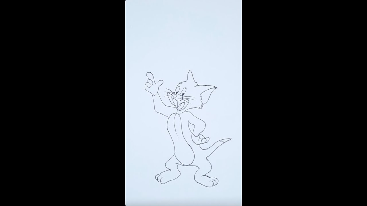 How to Draw Tom | Easy Tom Drawing | Cartoon Drawing #3 | ANMX Art ...