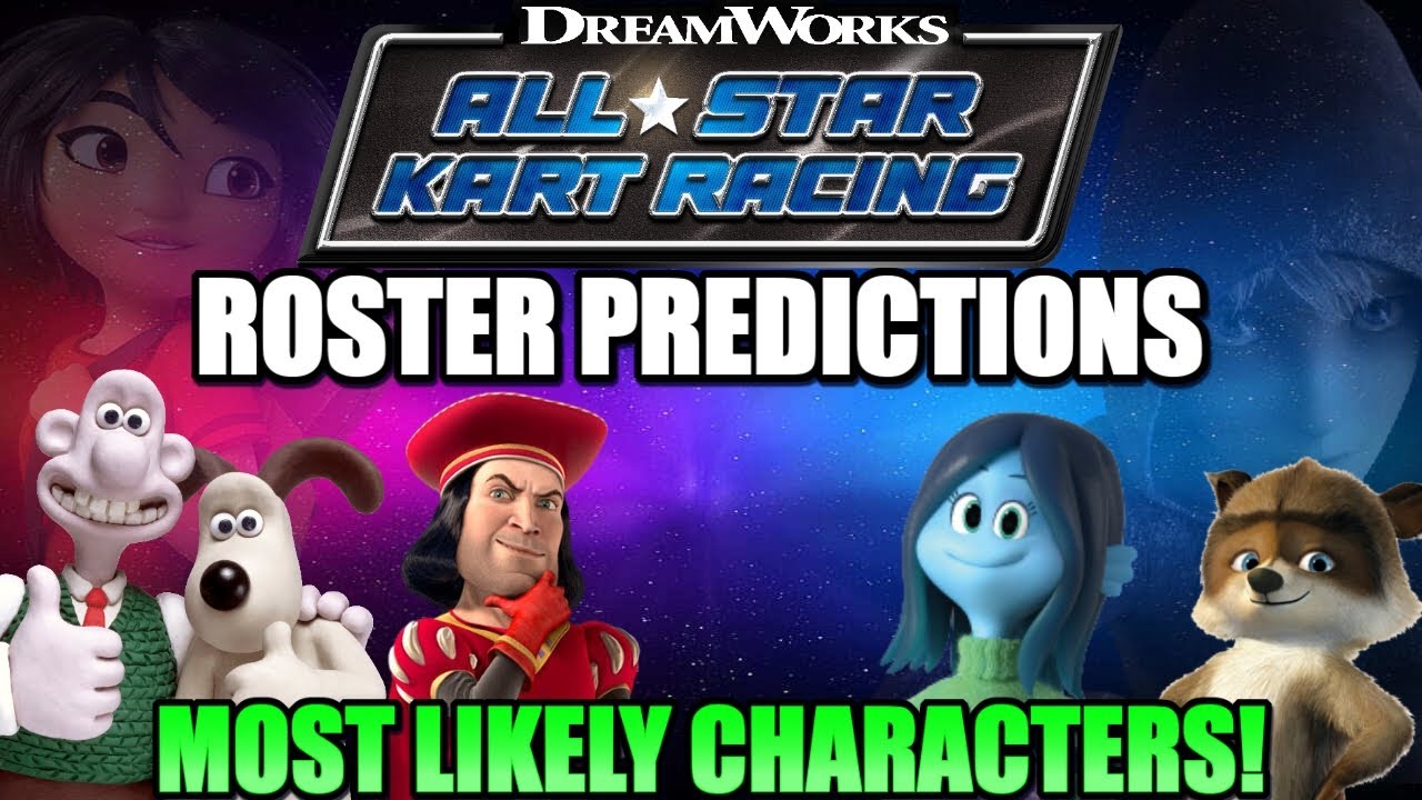 DreamWorks All-Star Kart Racing - Character Roster Predictions + Tracks ...