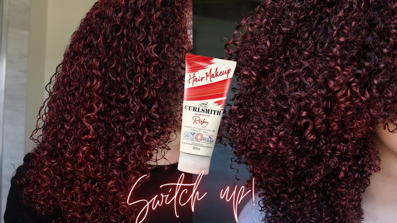 CurlSmith Hair Makeup In Ruby On Dark 3c/4a Curls Demo + Thoughts! | Is ...
