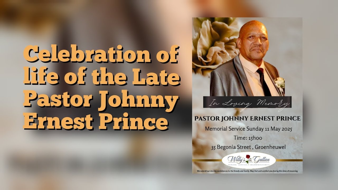 Pastor Johnny Prince Celebration of Life - YouTube