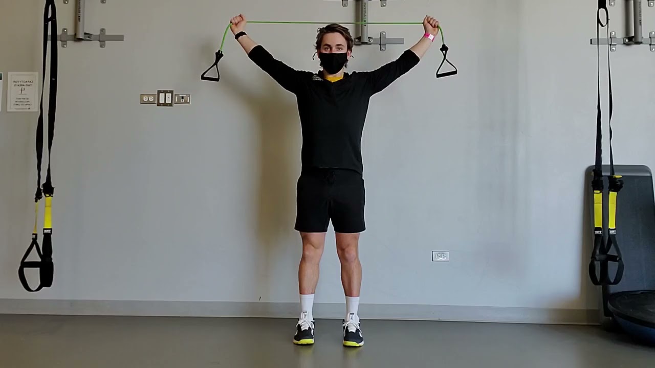 Banded Overhead Stretch - YouTube