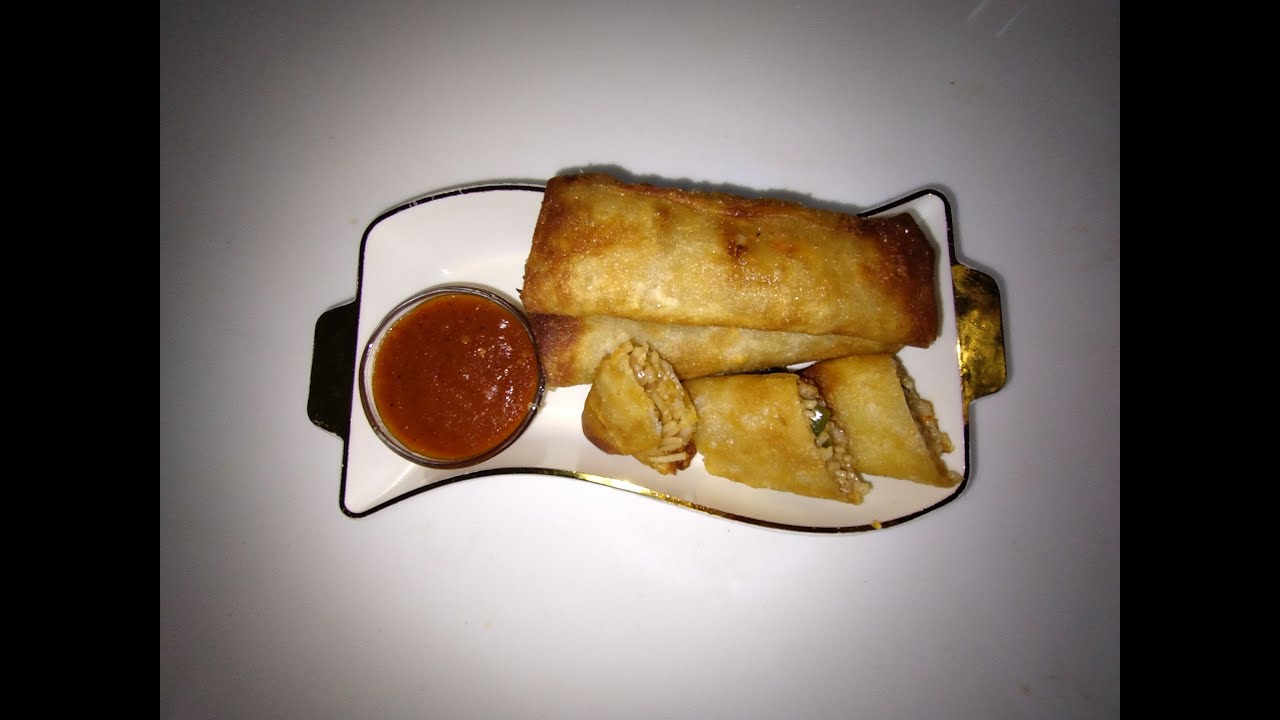 Crispy Veg Spring Rolls Recipe | Chinese Street Style Spring Roll at ...