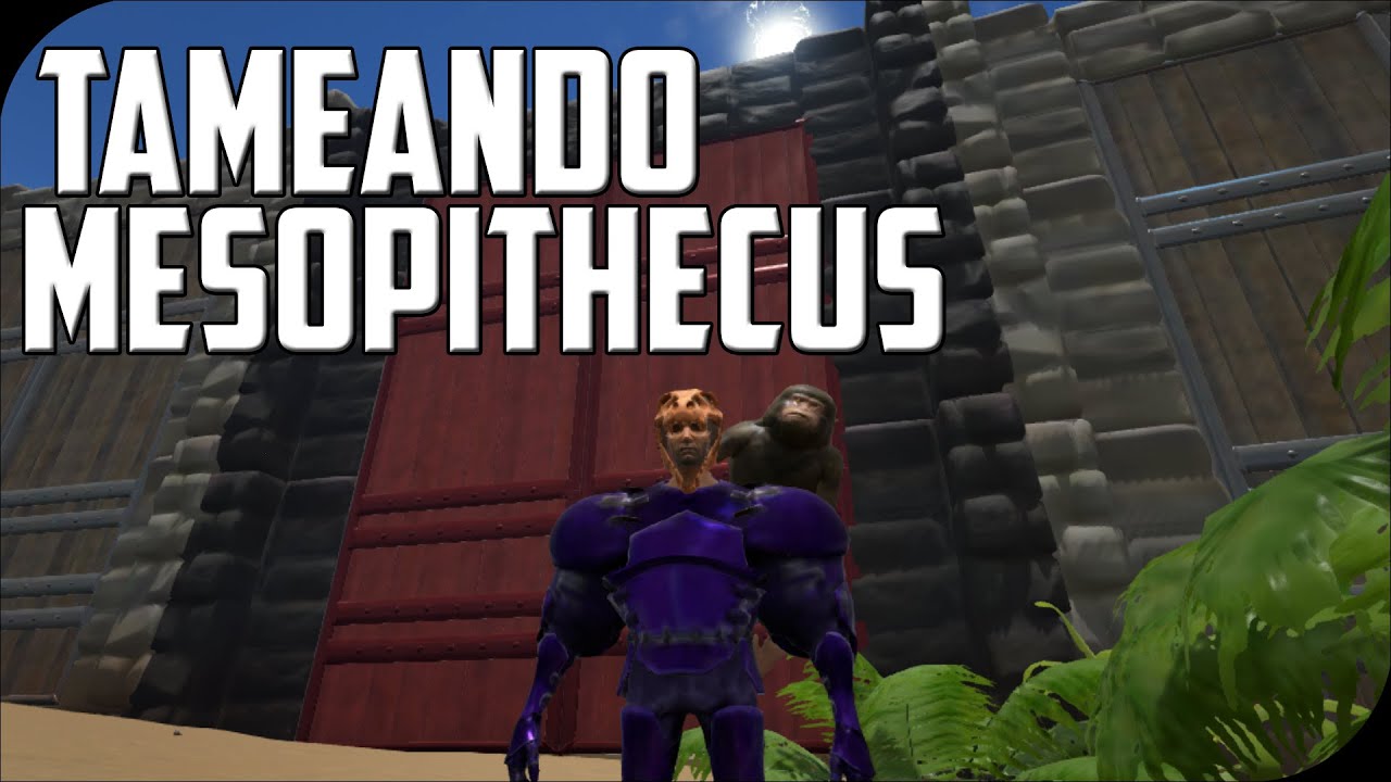 Taming Mesopithecus!! - Tameando al mesopithecus!! - ARK SURVIVAL ...