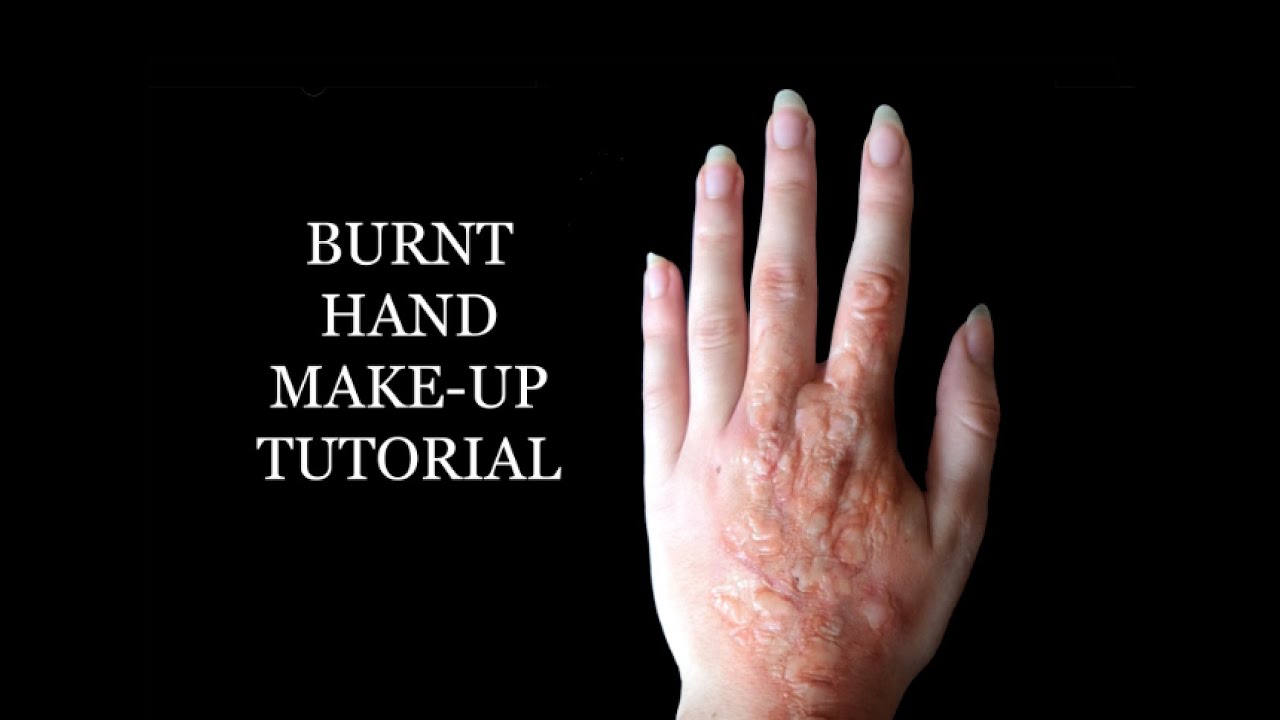 Emily's Tutorials: Burnt Hand Make-up! - YouTube