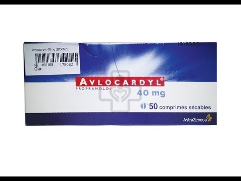 الافلوكارديل(Avlocardyl) ( بروبرانالول ) Propranolol - YouTube