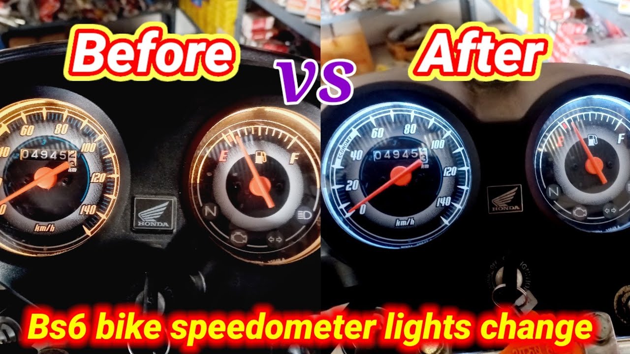 bike speedometer lights modification/ मीटर मे LED लाइट लगाने का एकदम ...