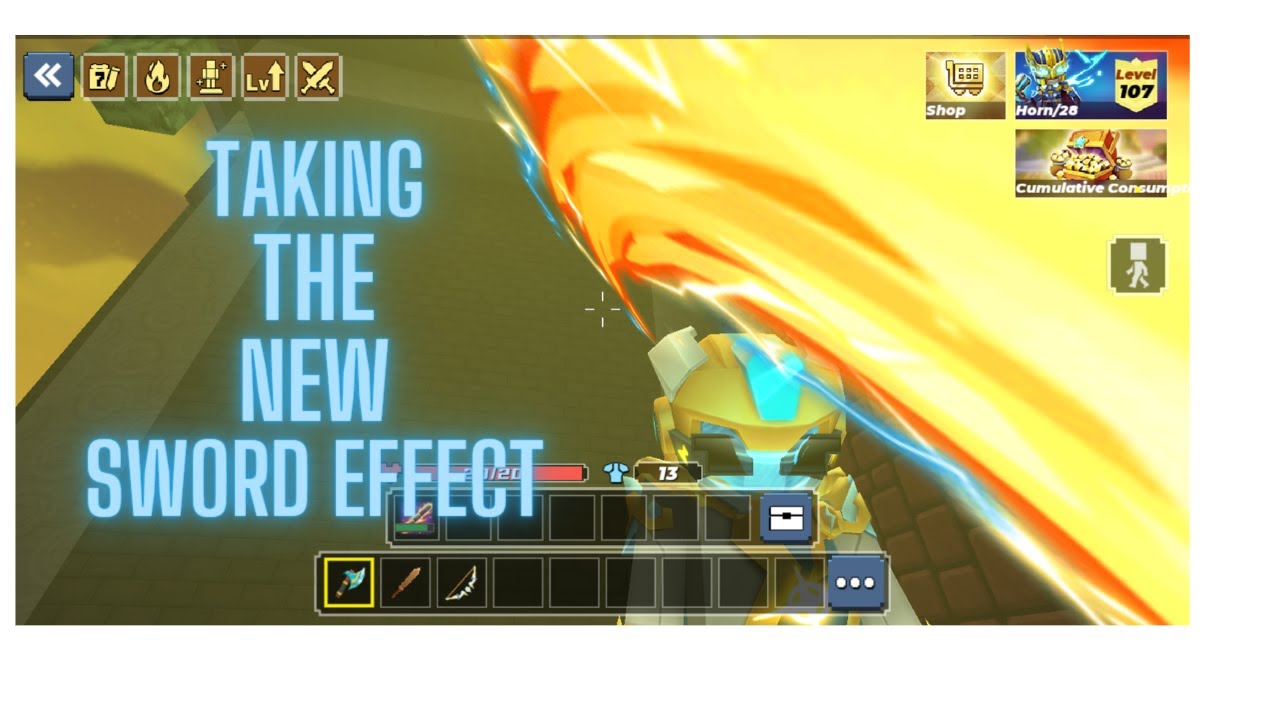 Taking the new rank mode sword effect in Blockman Go Bedwars 😎🤩🤩😎 - YouTube