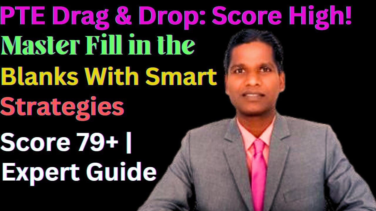 Master PTE Reading Drag and Drop & Drop Down | How to Score 90 with ...