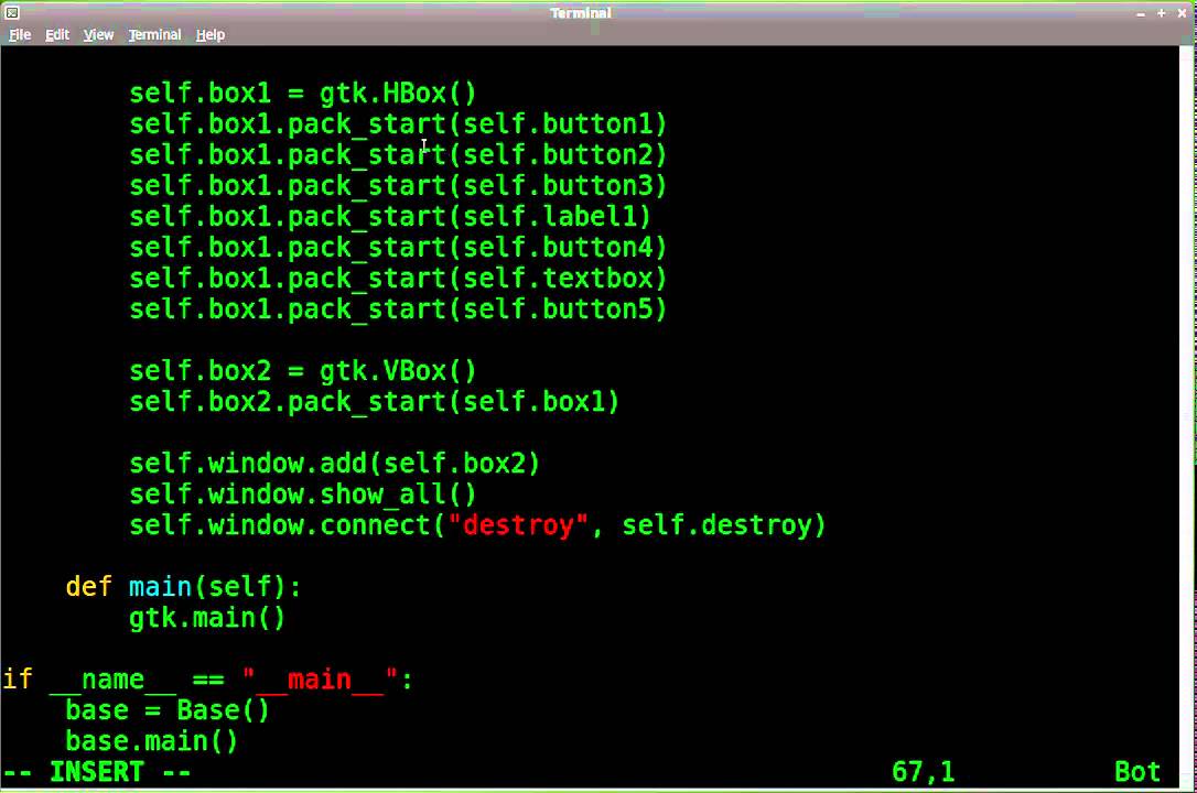 Python - GTK GUI - Tutorial #10 - More on Box Containers - YouTube