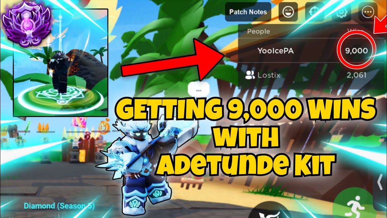 Hitting 9K WINS in Roblox BedWars (with Adetunde Kit) - YouTube