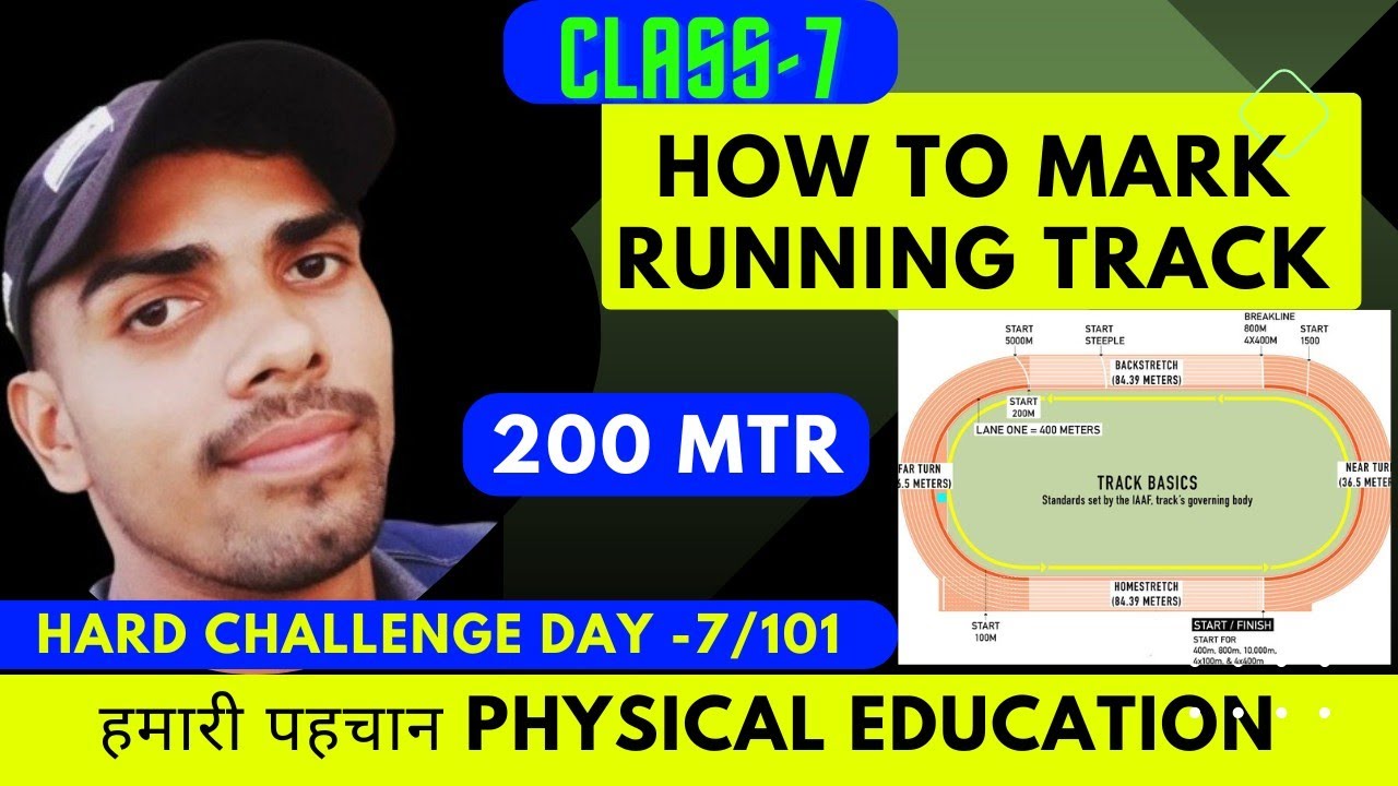 HOW TO MARK RUNNING TRACK 200 METER/200 METER TRACK EASY MARKING # ...