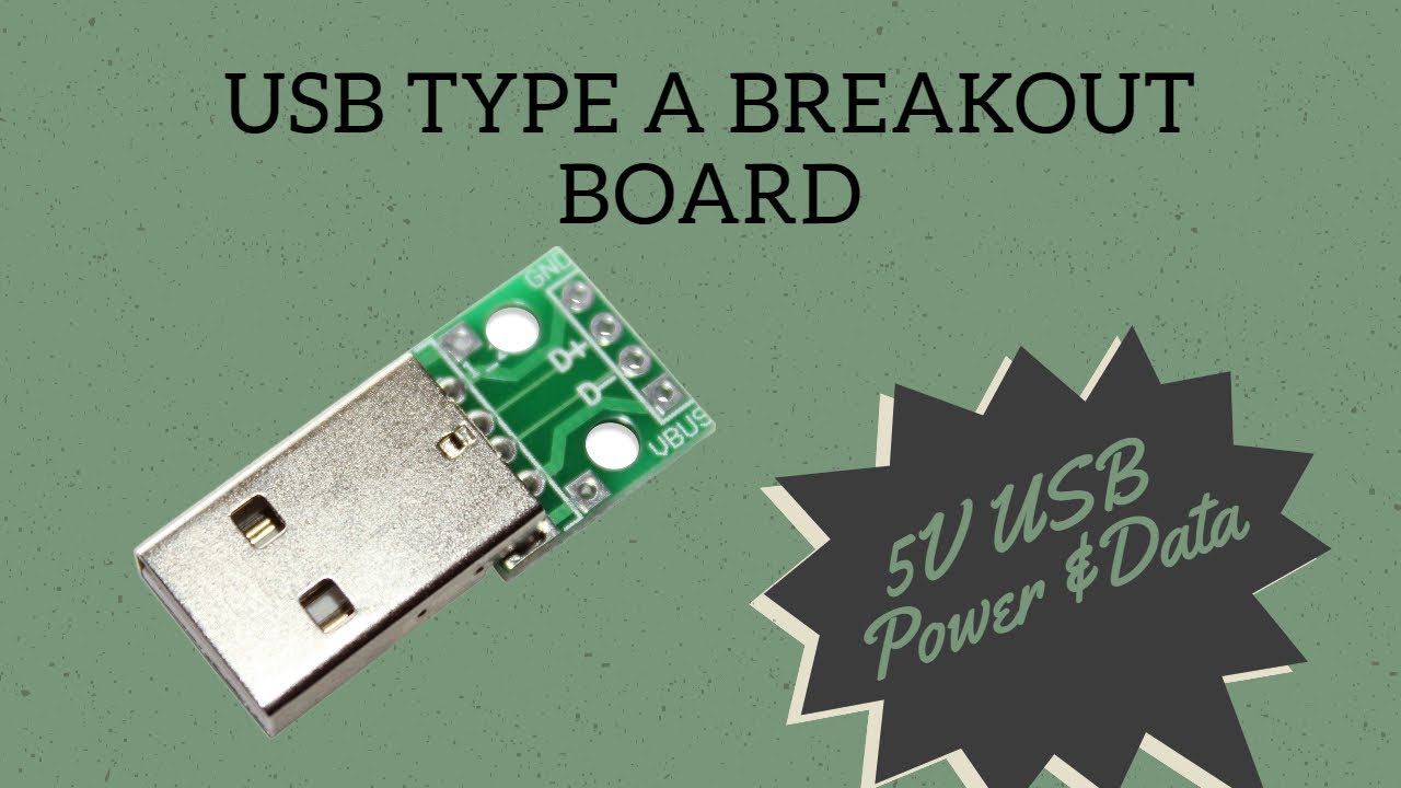 1-Minute Intro: USB Type A Male Breakout Board for Prototyping and ...
