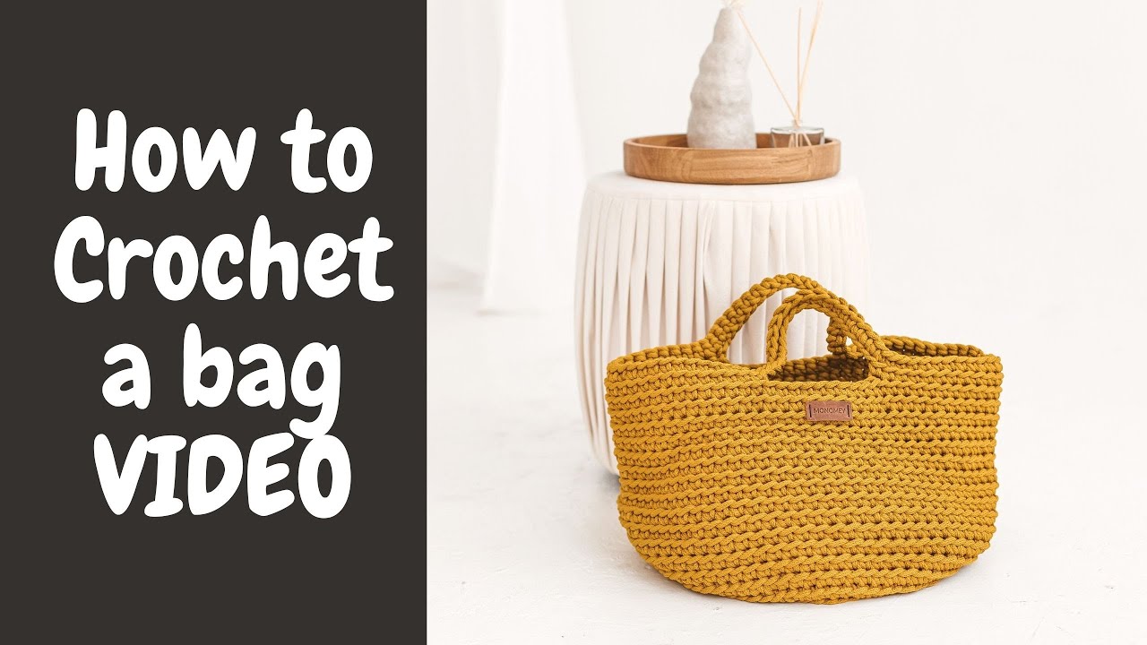 Crochet bag tutorial for beginners - YouTube