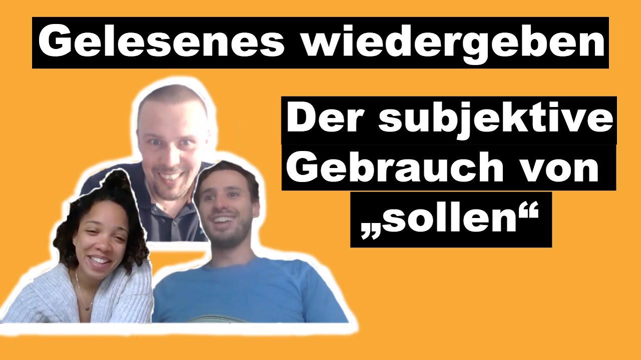 Der subjektive Gebrauch von "sollen" - Gelesenes/Informationen ...
