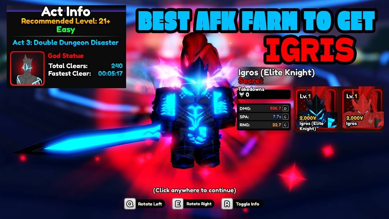 BEST *NEW UPDATED* AFK IGRIS FARM MACRO in ANIME VANGUARDS! (Roblox ...