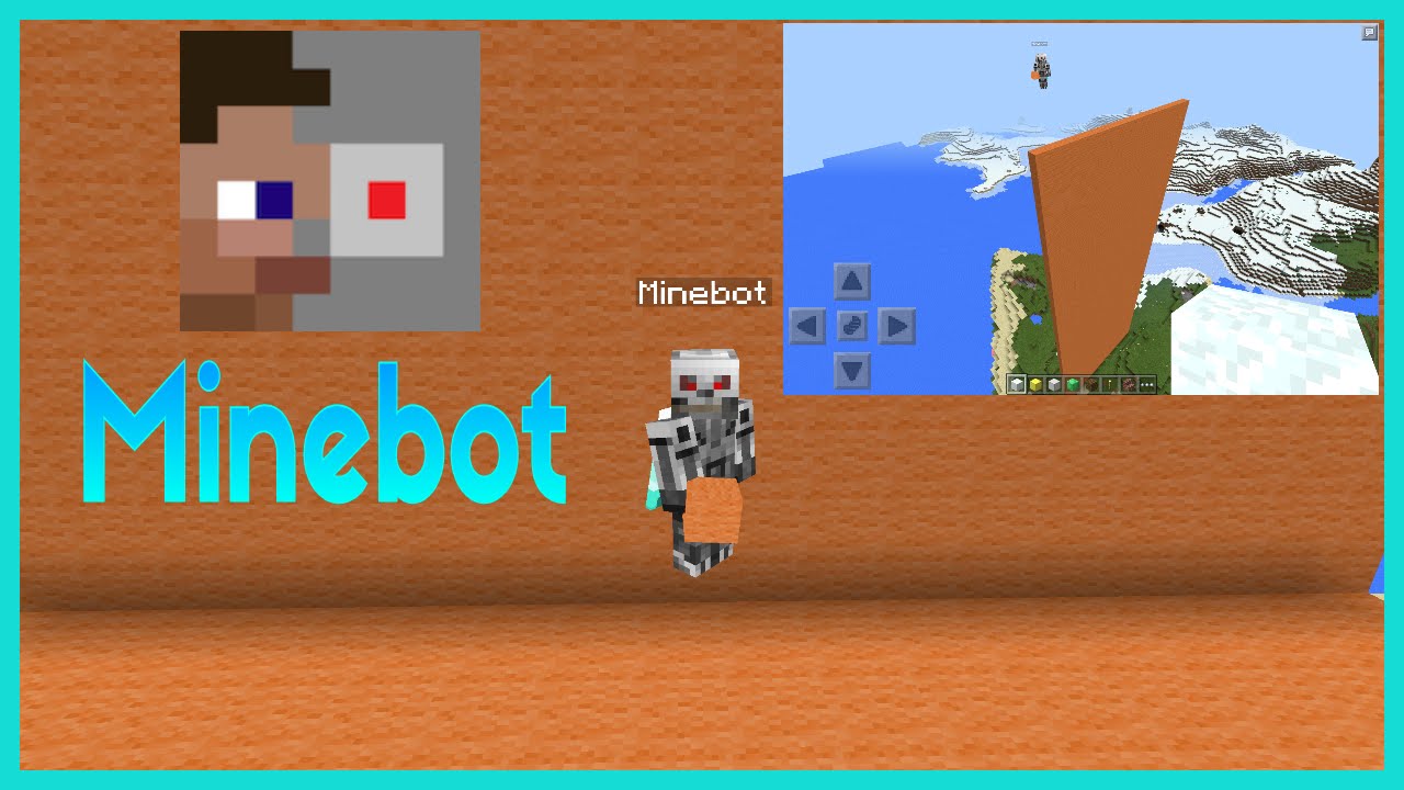 [ Minecraft PE ] วิธีใช้ แอป Minebot - หุ่นยนต์ทำสิ่งต่างๆๆ - YouTube