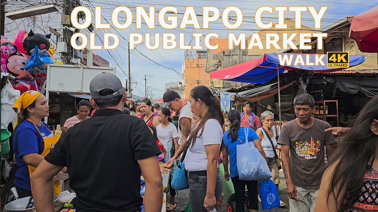 WALKING OLD PUBLIC MARKET OLONGAPO CITY [4K HDR] LUMANG PALENGKE NG ...