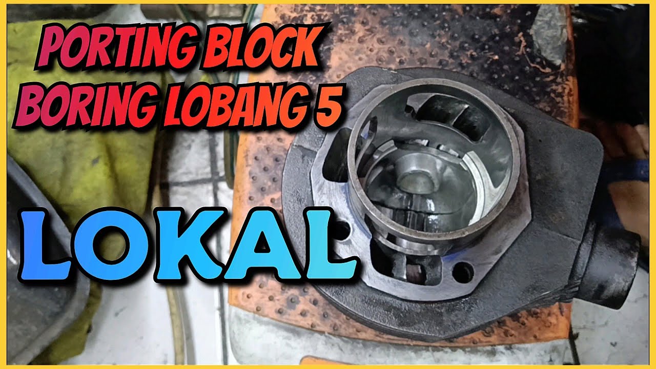 cara porting block boring vespa lubang 5 ( @vespastrong4075 ) - YouTube