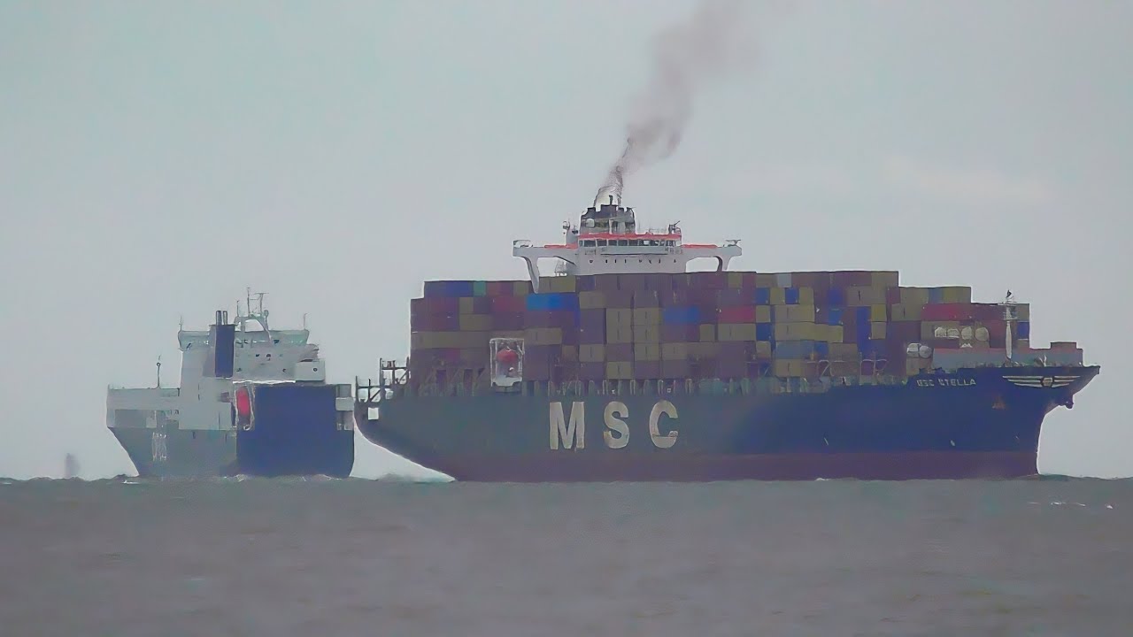 MSC STELLA containership arriving at the Port of Felixstowe 22/7/22 ...